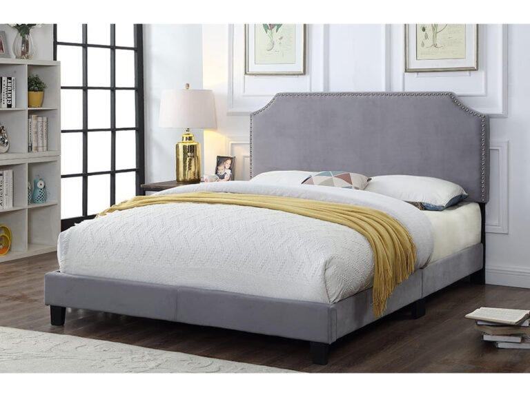 Queen Linen Bed With Queen Foam Mattress & Boxspring | Nothin' Fancy ...