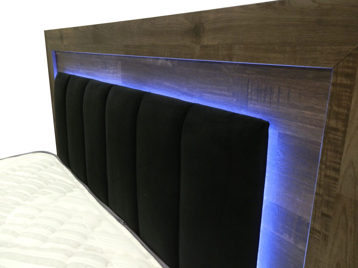 King Bed with Lighted Headboard | Nothin' Fancy Furniture Warehouse